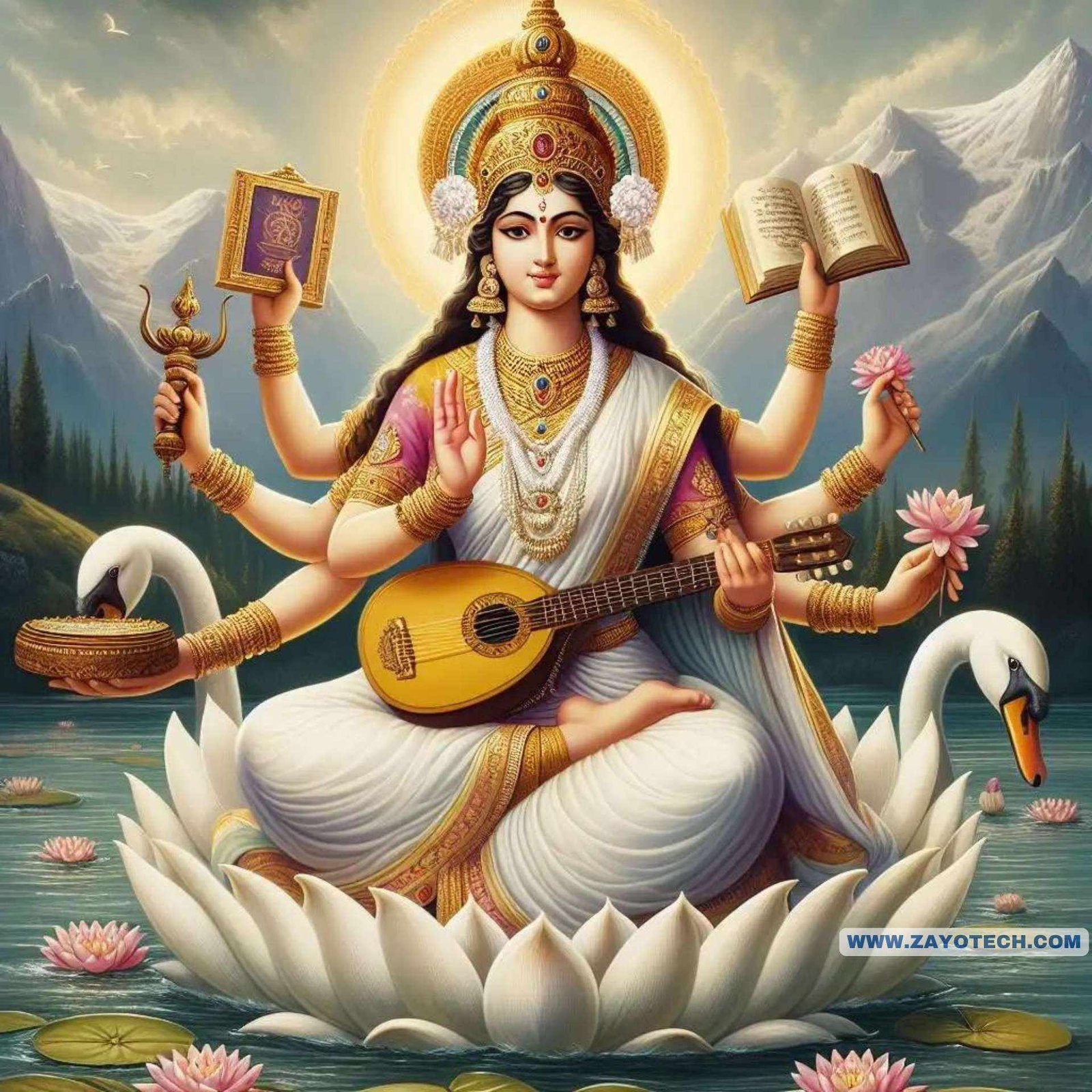 Best Saraswati Mata Images: (100+ Saraswati Mata Wallpapers)